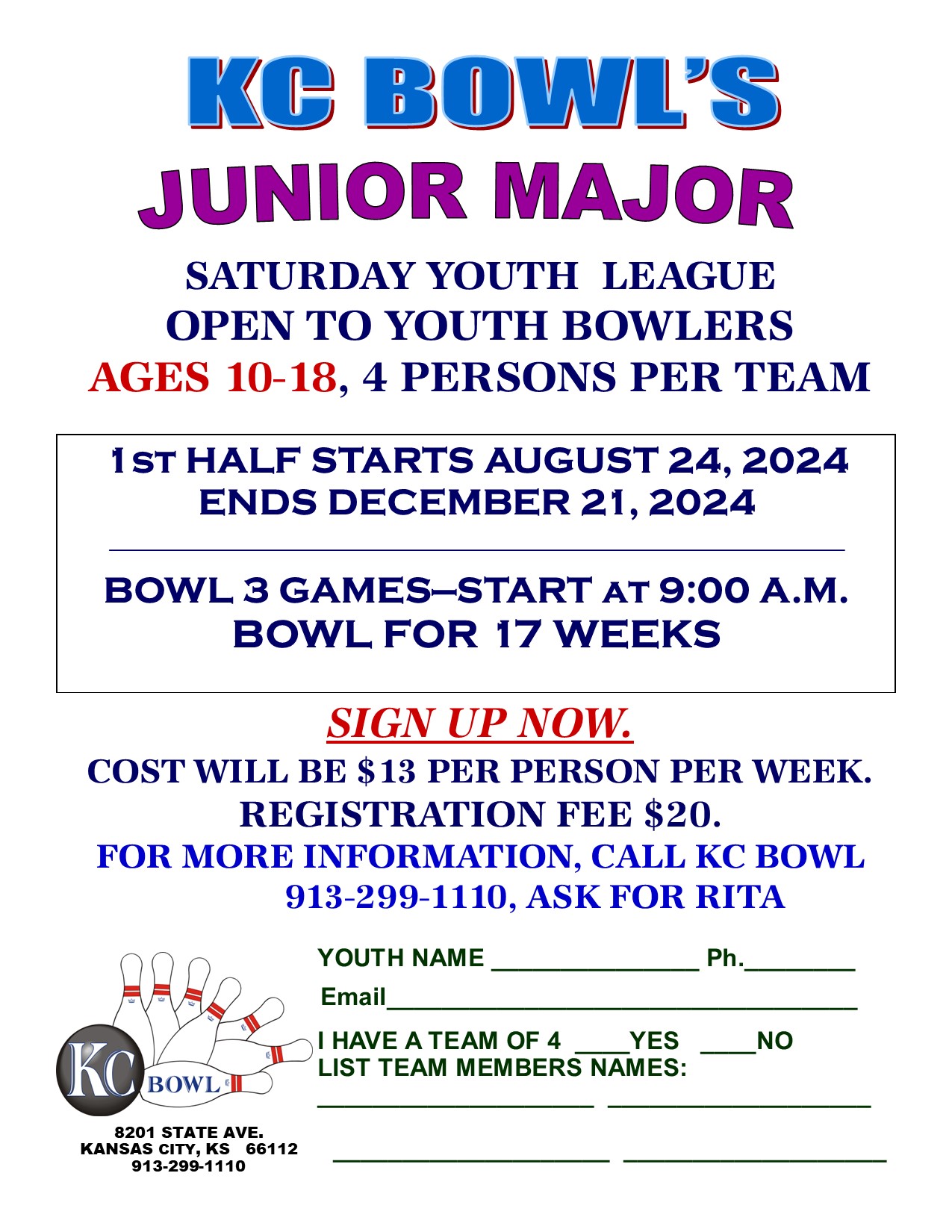 KC Bowl > Leagues