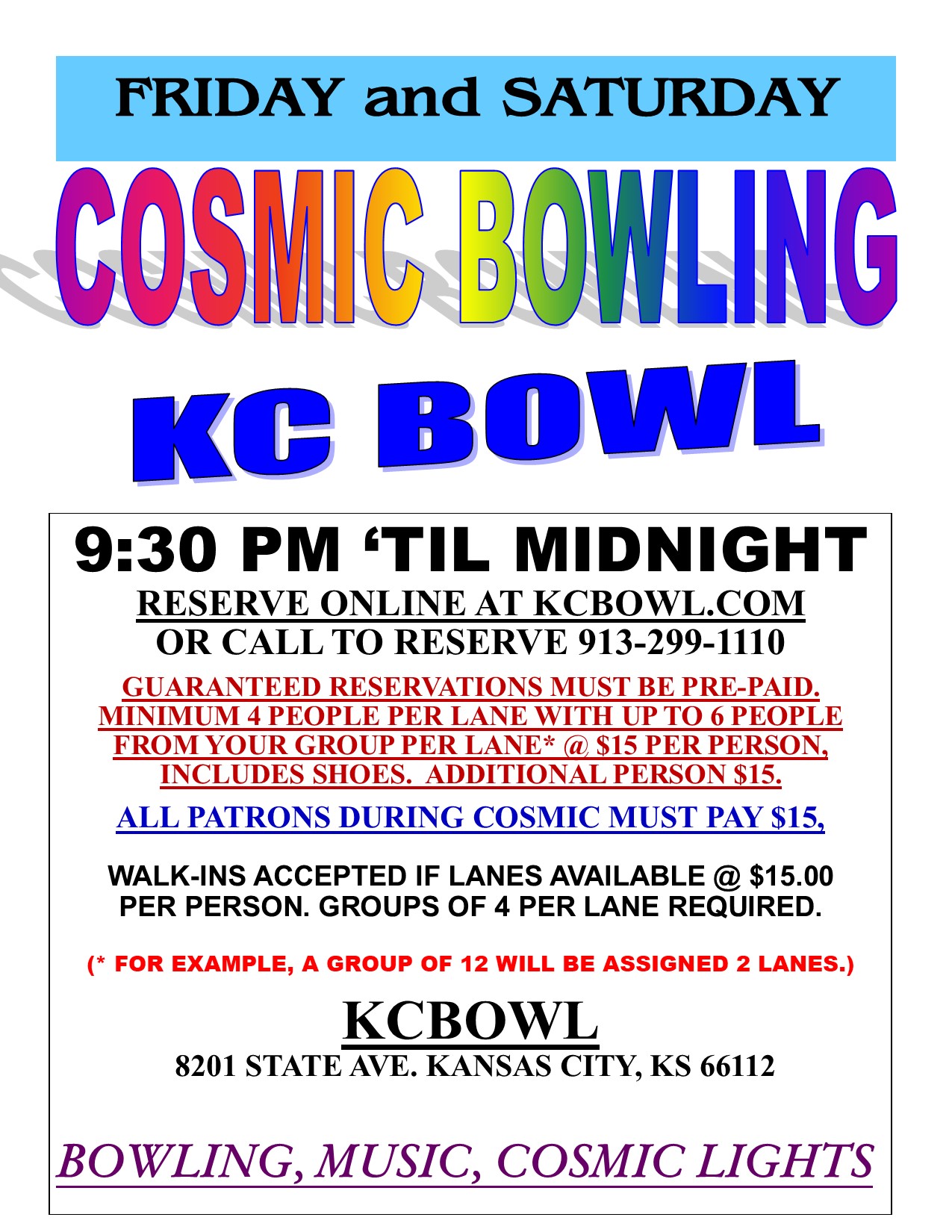 Cosmic Bowling